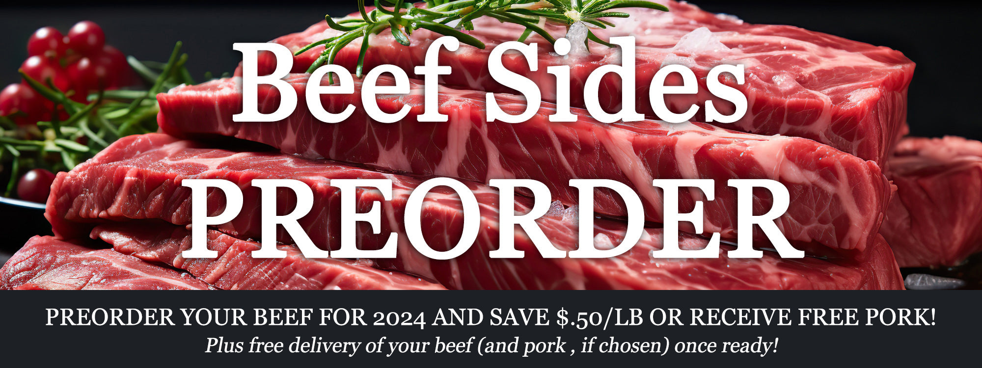 Beef Sides + Pork Bundle Promo – Winters Ranch, LLC